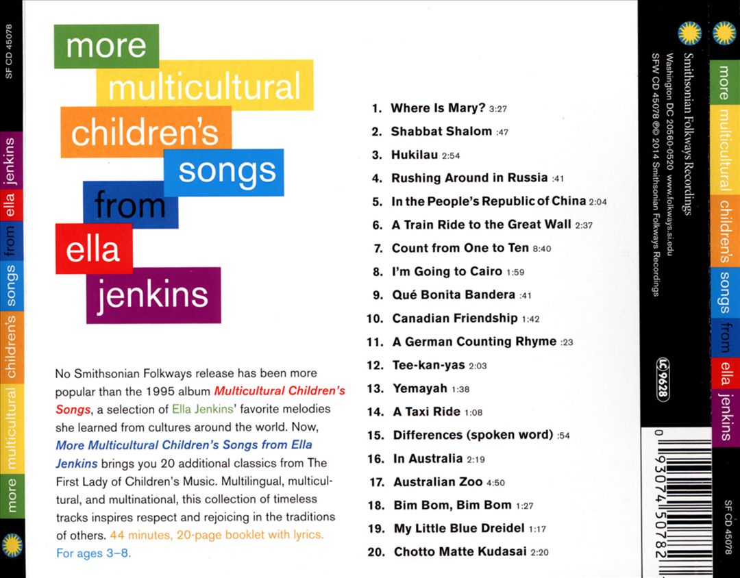 More Multicultural Children's Songs from Ella Jenkins – Ella Jenkins ...