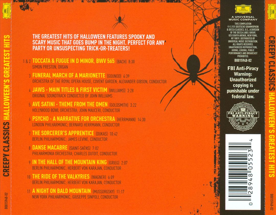 Creepy Classics: Halloween's Greatest Hits – Various Artists – MovieMars