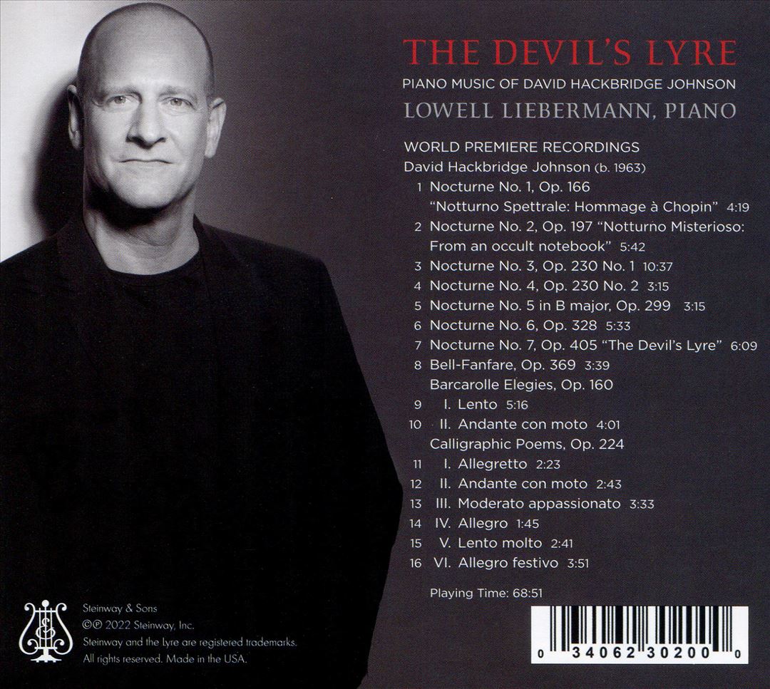 Devil's Lyre: Piano Music of David Hackbridge Johnson – Lowell Liebermann – MovieMars