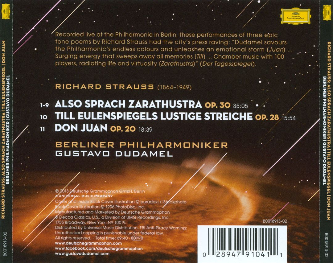 Richard Strauss: Also sprach Zarathustra – Gustavo Dudamel / Berliner Philharmoniker – MovieMars