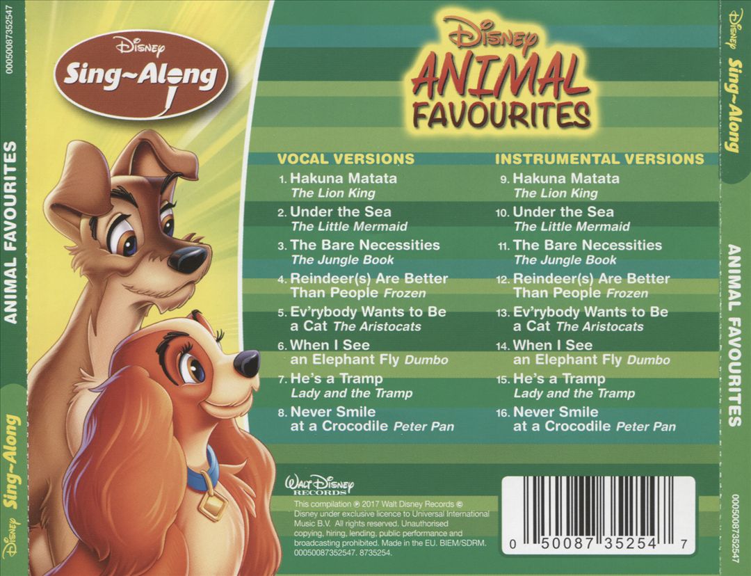 Disney Sing-Along: Animal Favourites – Various Artists – MovieMars
