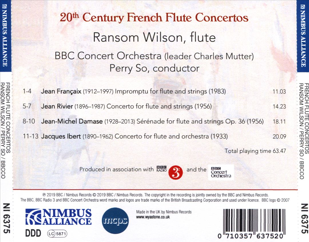 20th Century French Flute Concertos – Ransom Wilson – MovieMars