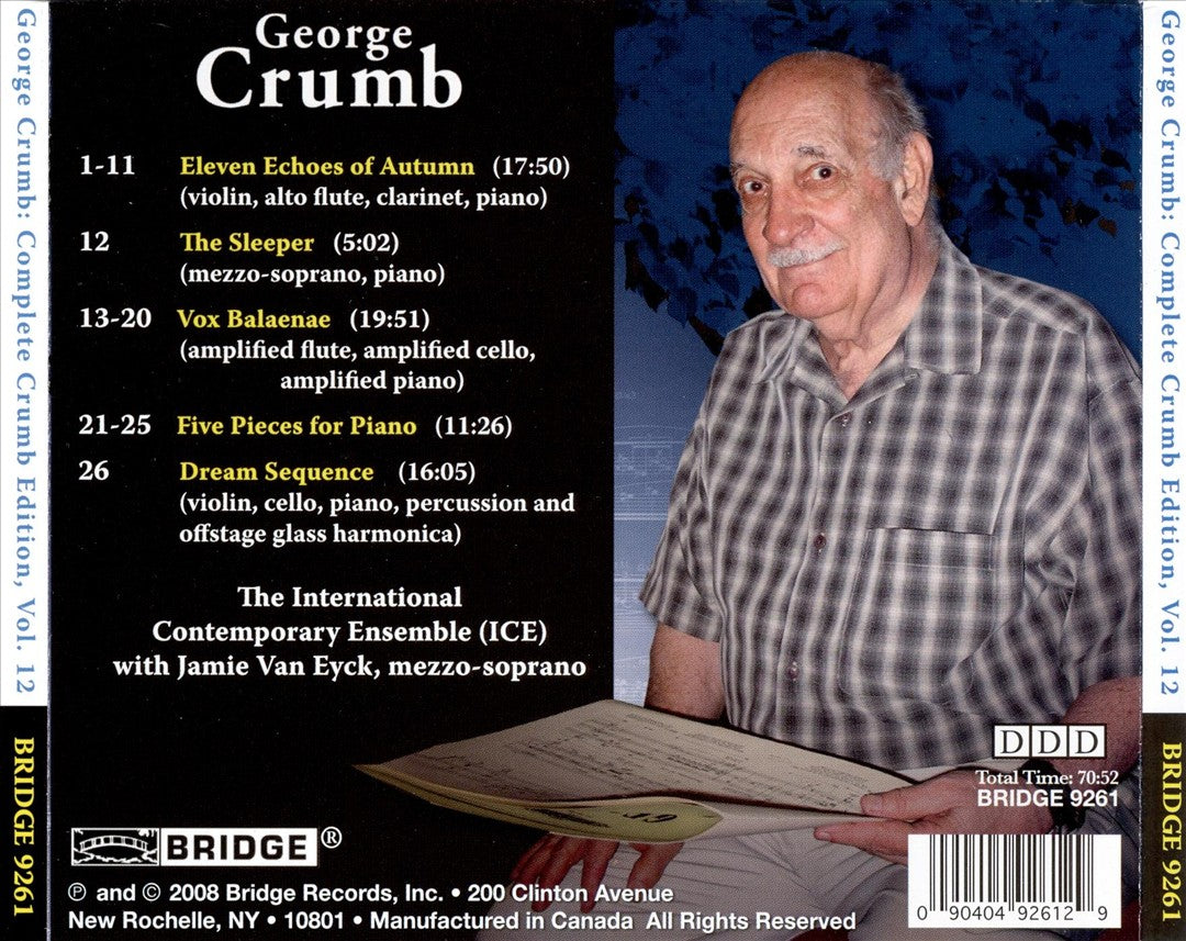George Crumb: Complete Crumb Edition, Vol. 12 – International ...
