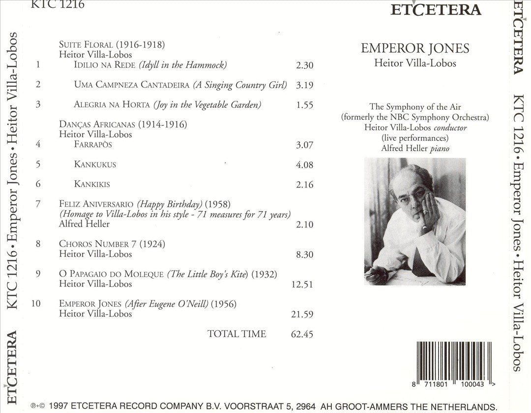 Villa-Lobos: Emperor Jones – Alfred Heller – MovieMars