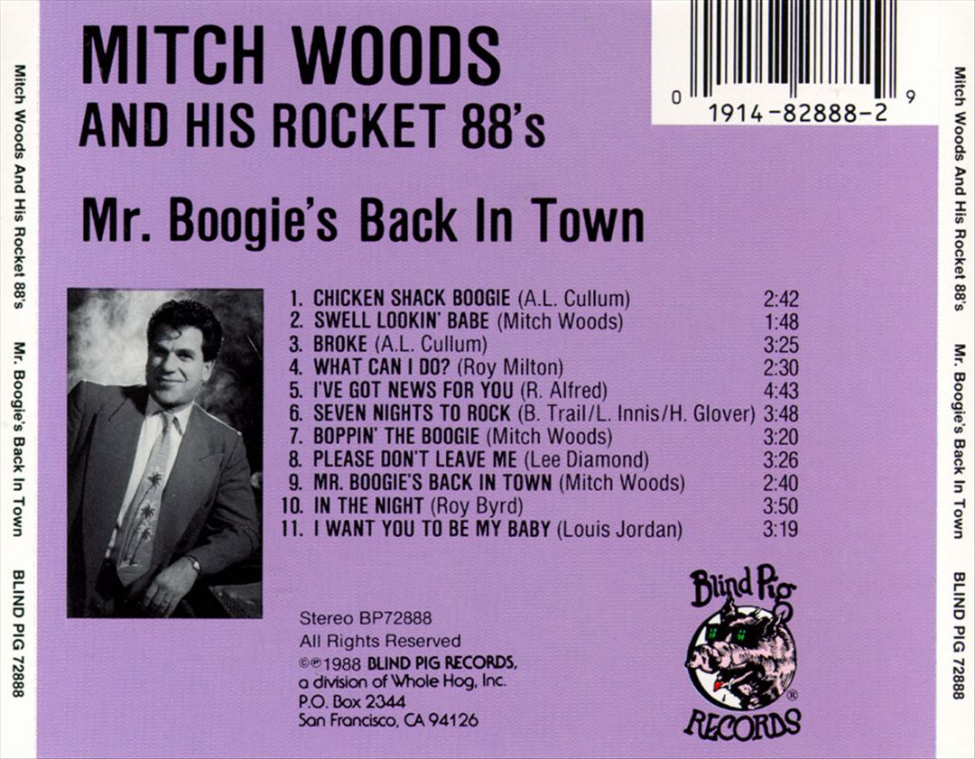 Mr. Boogie's Back in Town – Mitch Woods and His Rocket 88's – MovieMars