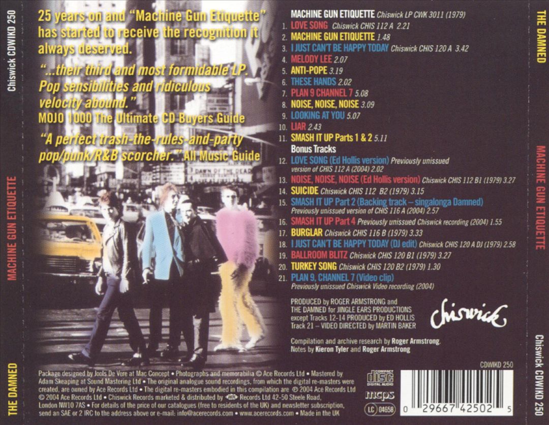 Machine Gun Etiquette [25th Anniversary Edition] – The Damned – MovieMars