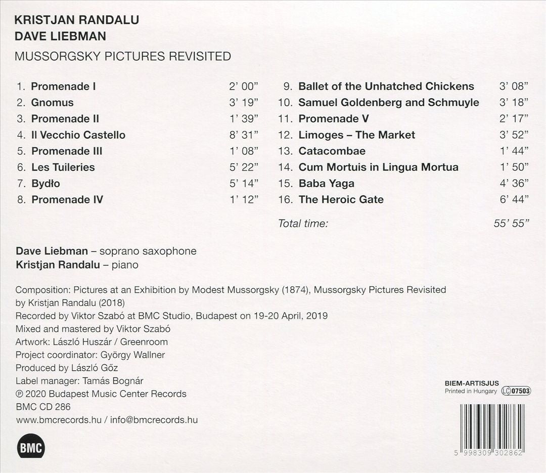Mussorgsky Pictures Revisited – Kristjan Randalu/Dave Liebman – MovieMars