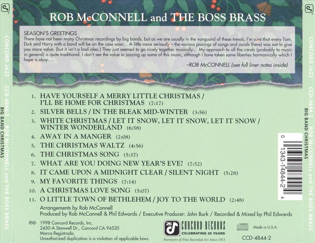 Big Band Christmas – Rob McConnell & the Boss Brass – MovieMars