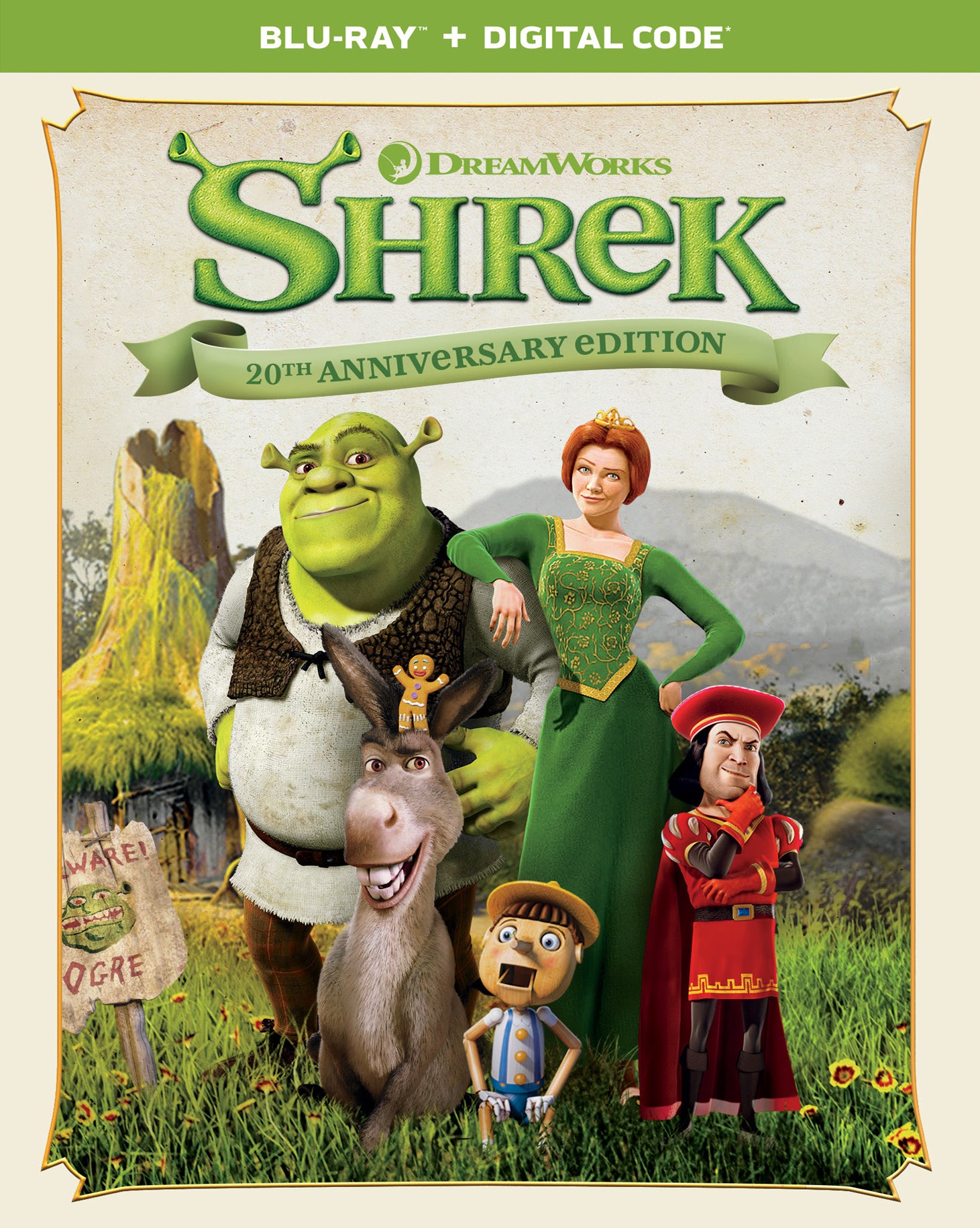 Shrek [20th Anniversary Edition] [Includes Digital Copy] [Blu-ray ...