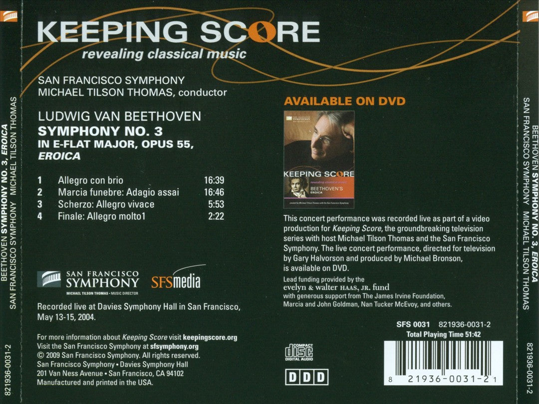 Beethoven: Symphony No. 3 'Eroica' – Michael Tilson Thomas – MovieMars