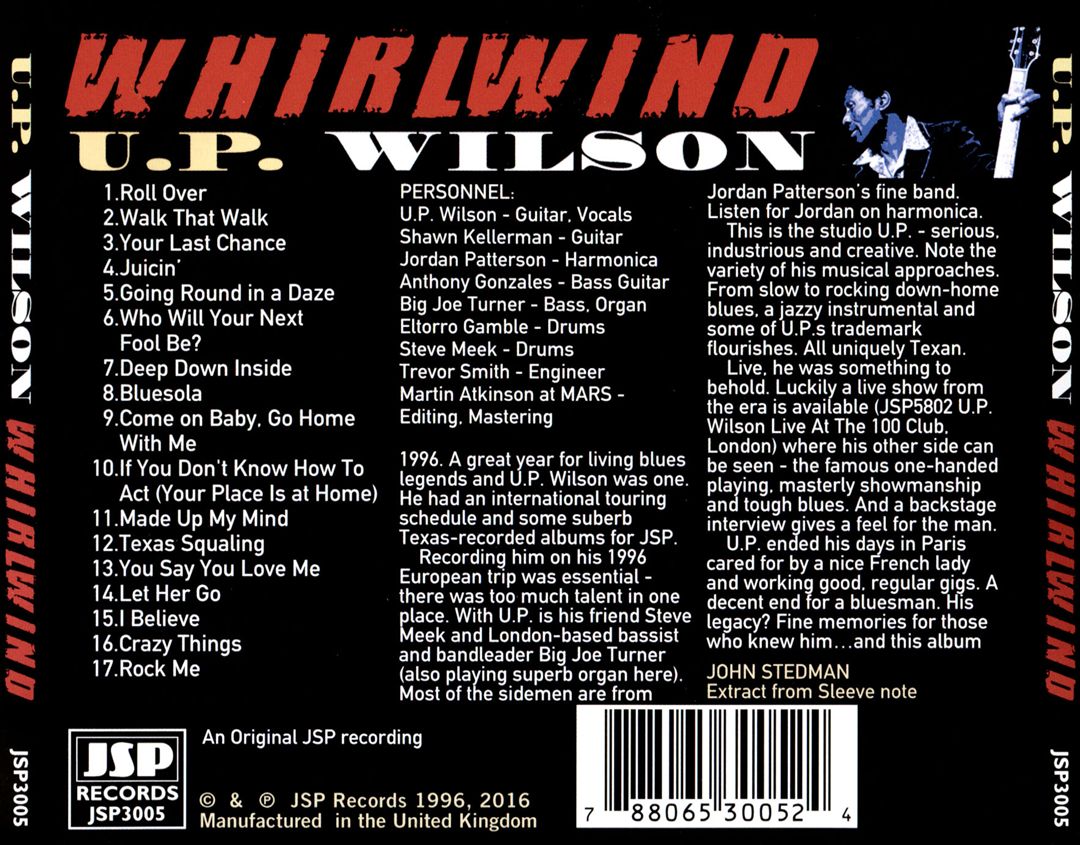 Whirlwind [20th Anniversary Expanded Edition] – U.P. Wilson – MovieMars