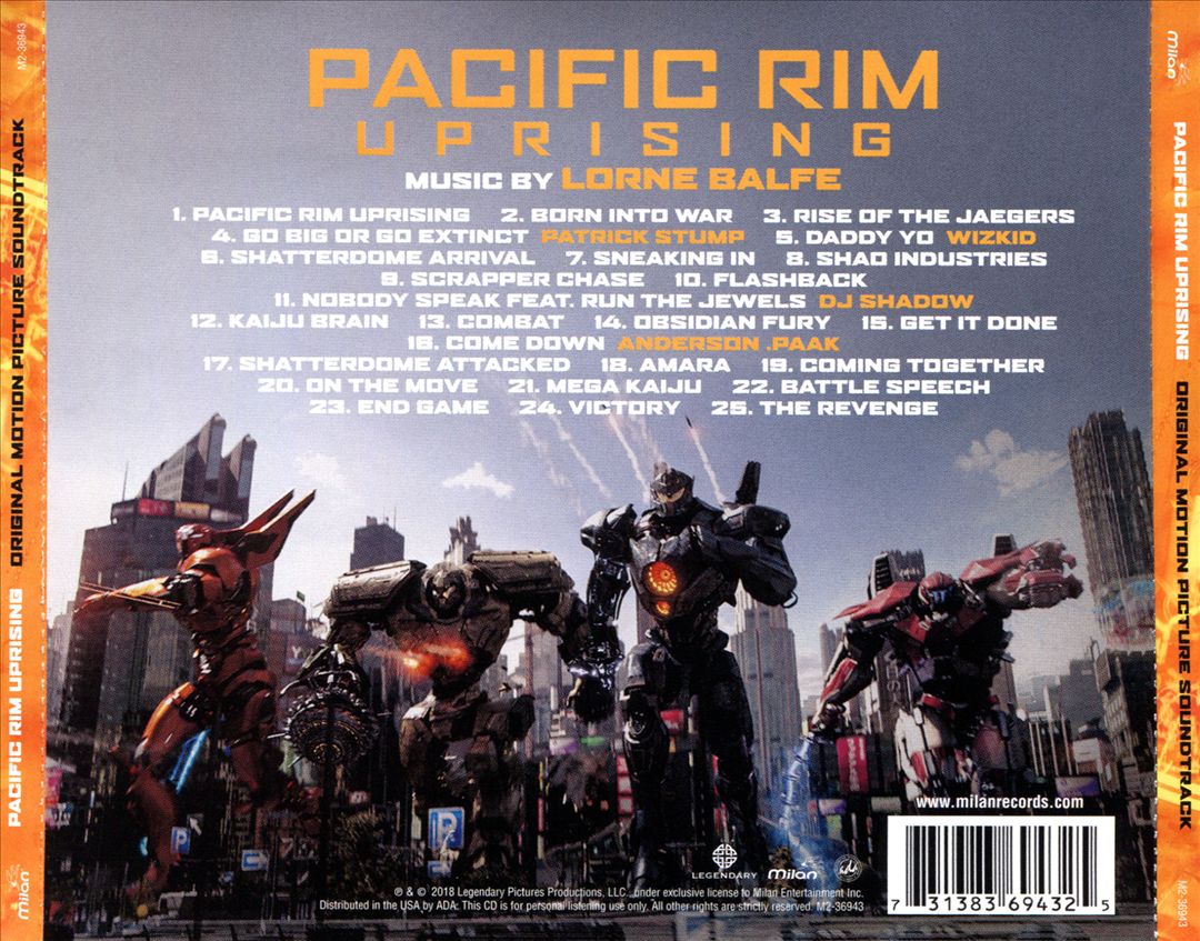 Pacific Rim Uprising [Original Motion Picture Soundtrack] – Lorne Balfe ...