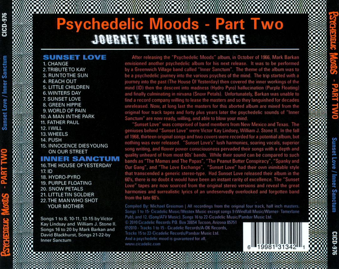 Psychedelic Moods, Pt. 2: Journey Thru Inner Space – Sunset Love/Inner ...