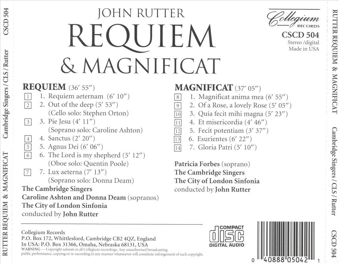 John Rutter: Requiem & Magnificat – John Rutter – MovieMars