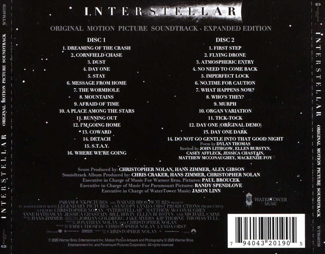 Interstellar [Original Motion Picture Soundtrack] – Hans Zimmer – MovieMars