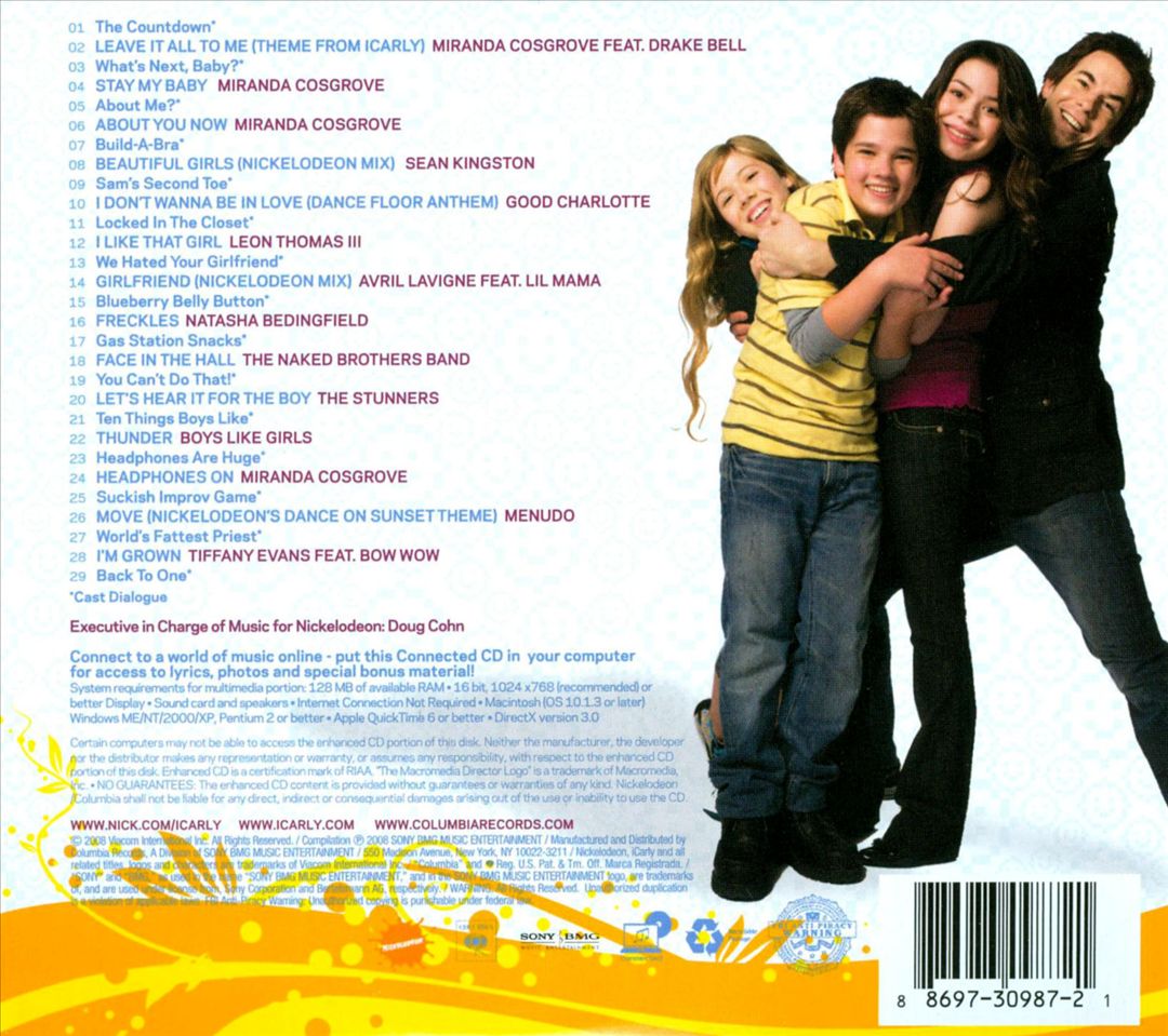iCarly: Music from and Inspired by the Hit TV Show – Original TV ...
