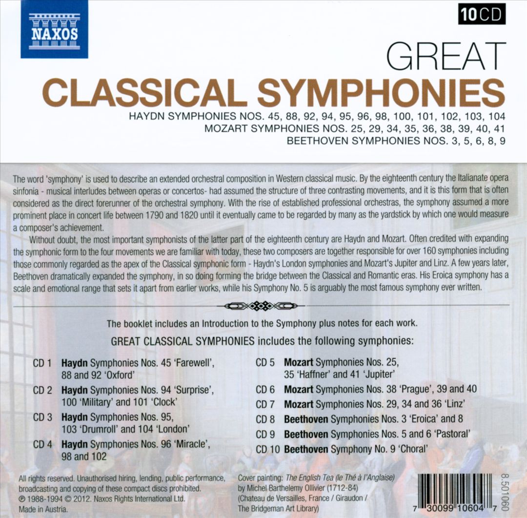 Great Classical Symphonies – Various Artists – MovieMars