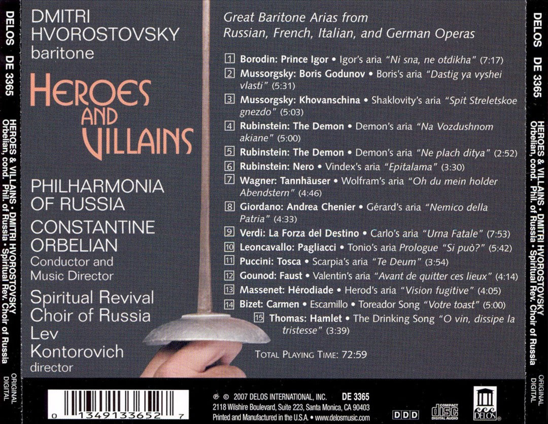 Heroes and Villians – Dmitri Hvorostovsky – MovieMars