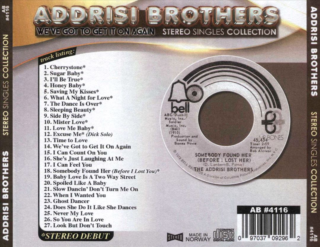 We've Got to Get It on Again – Addrisi Brothers – MovieMars