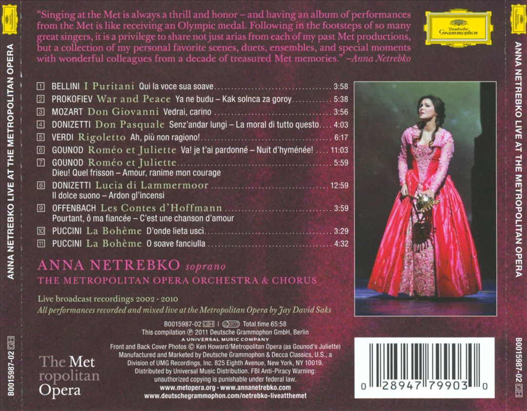 Live at the Metropolitan Opera – Anna Netrebko – MovieMars