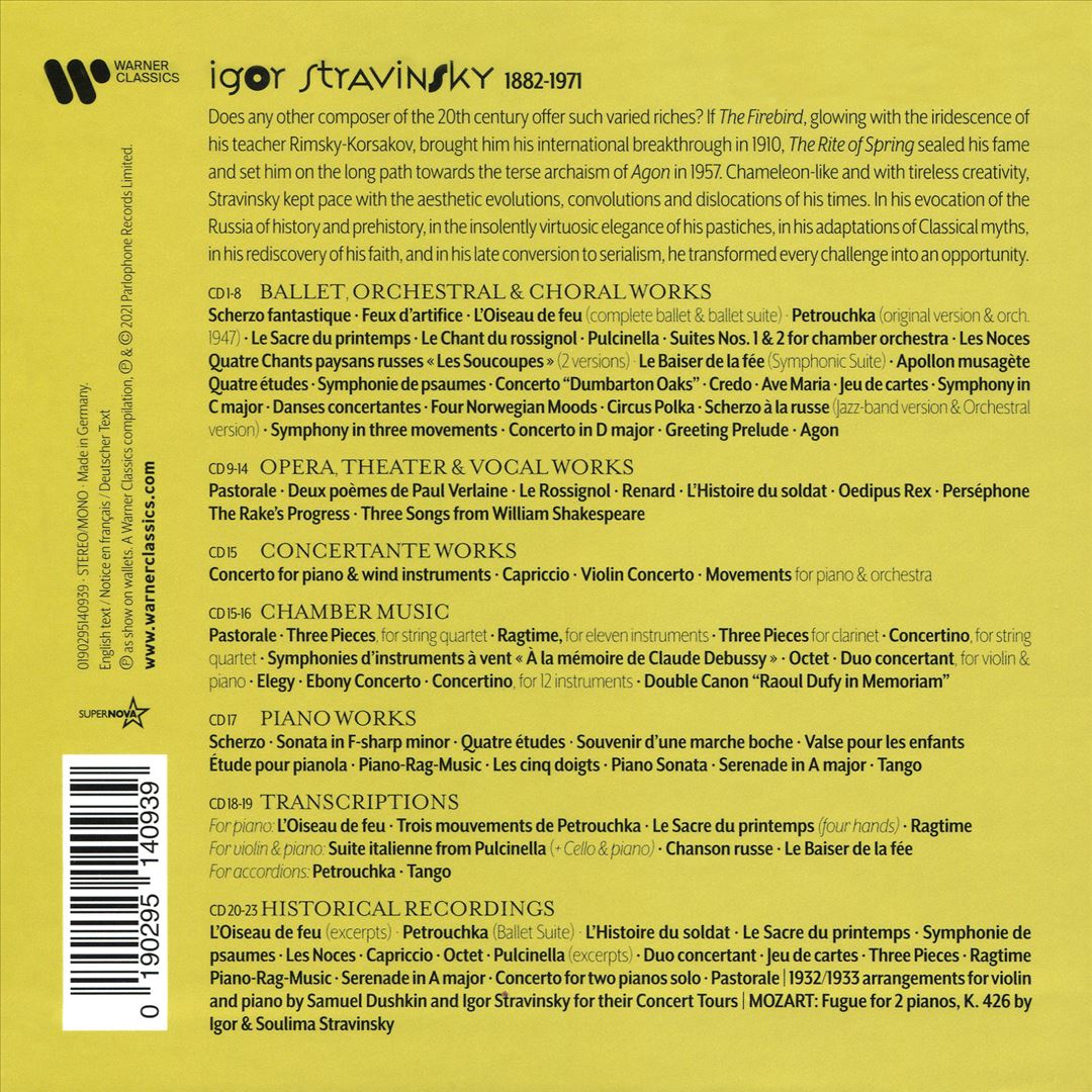 Igor Stravinsky Edition – Various Artists – MovieMars