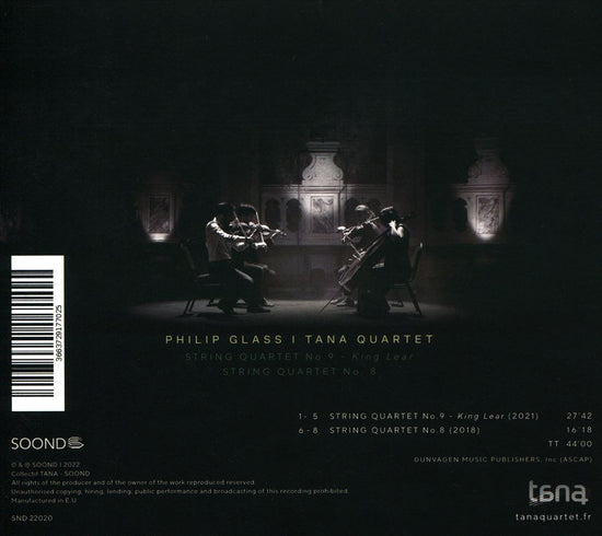 Philip Glass: String Quartet No. 9 "King Lear"; String Quartet No. 8 ...