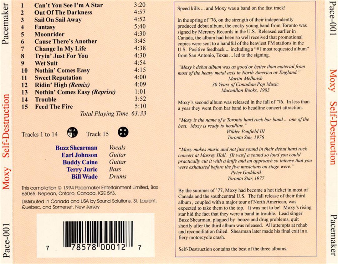 Best of Moxy: Self-Destruction – Moxy – MovieMars