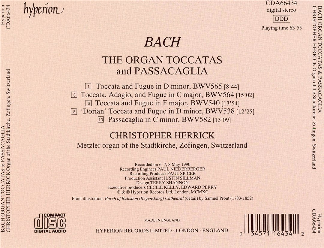 Bach: Toccatas and Fugues – Christopher Herrick – MovieMars
