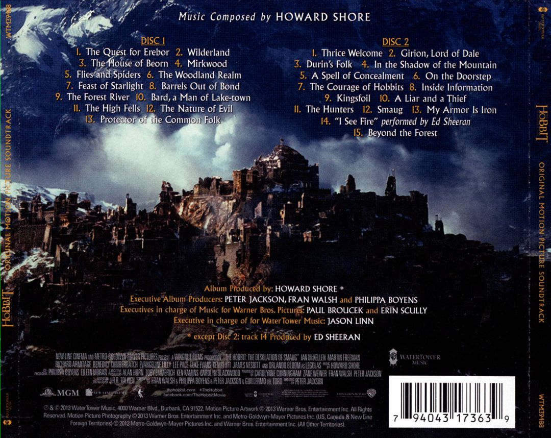 Hobbit: The Desolation of Smaug [Original Motion Picture Soundtrack ...