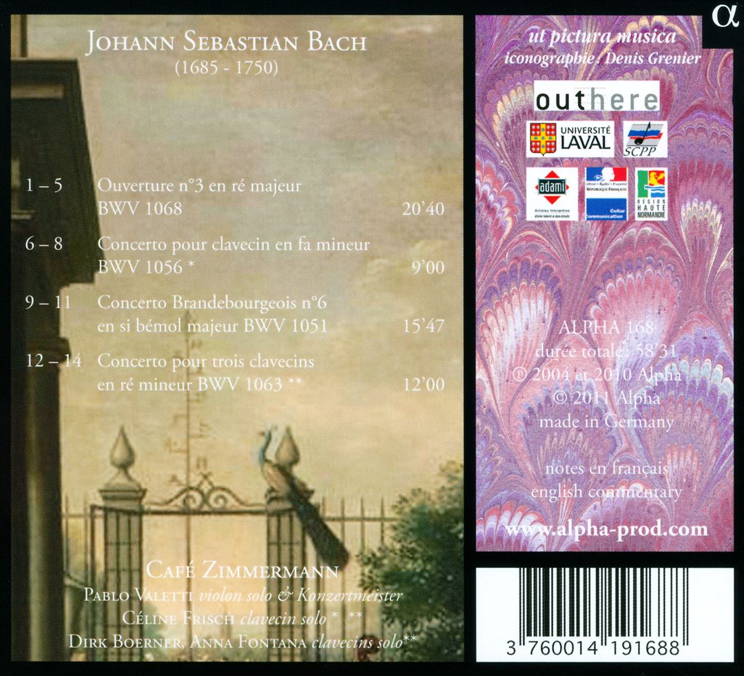 Bach: Concerts avec plusieurs instruments, Vol. 5 – Café Zimmermann ...