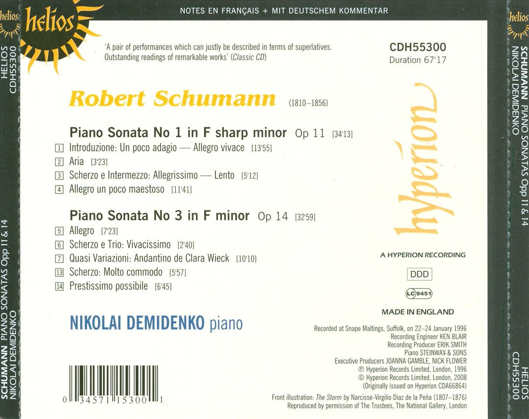 Schumann: Piano Sonatas Nos. 1 & 3 – Nikolai Demidenko – MovieMars