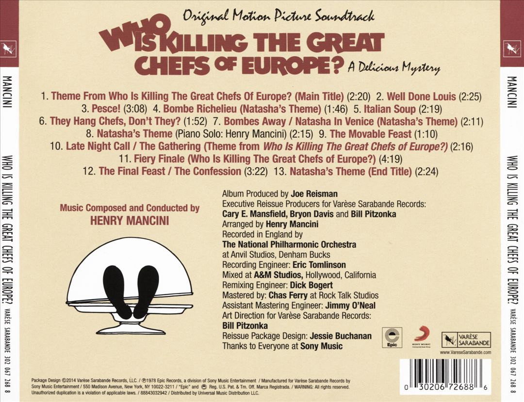 Who Is Killing the Great Chefs of Europe? [Original Soundtrack] – Henry ...