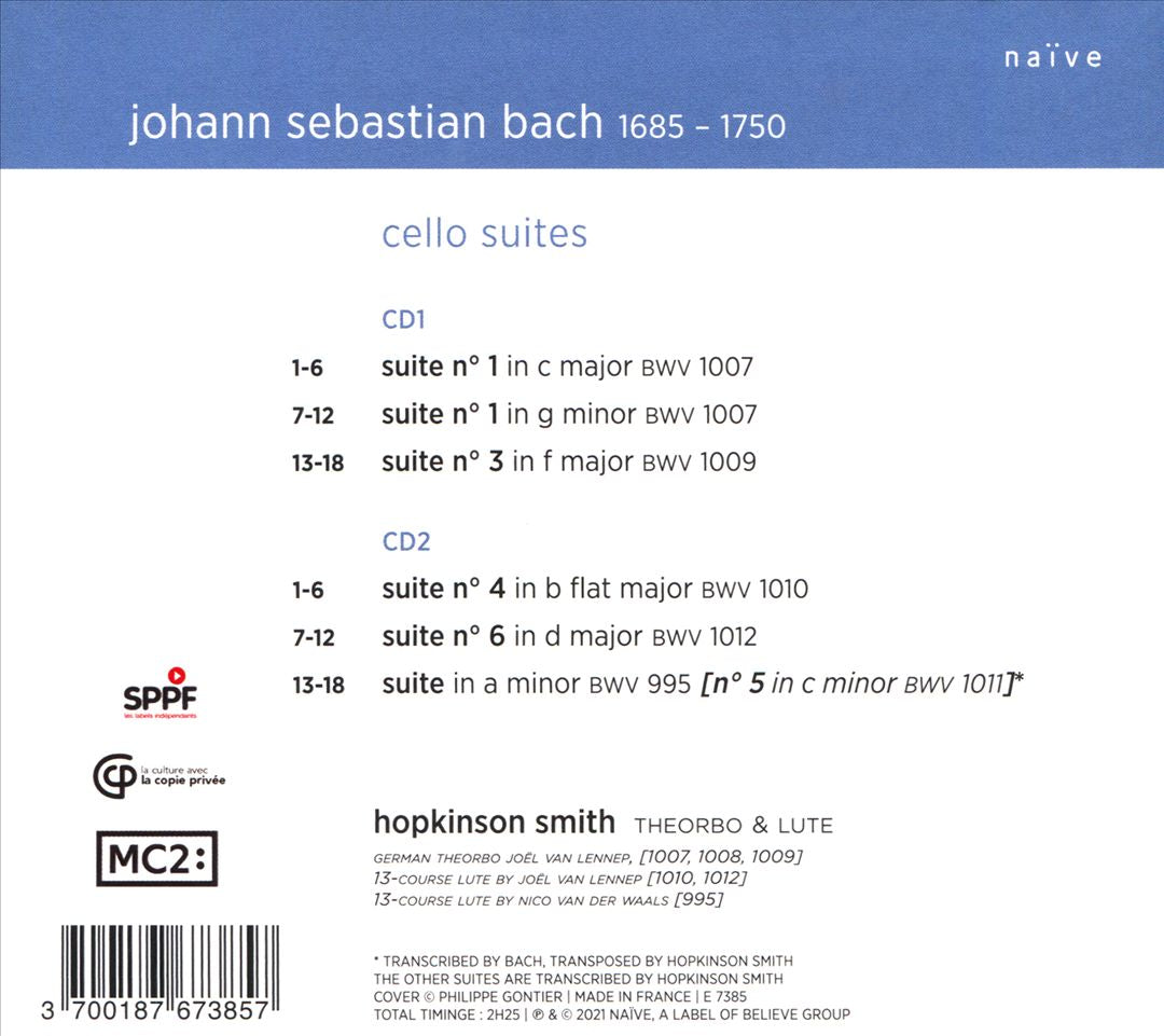 Bach: Cello Suites – Hopkinson Smith – MovieMars