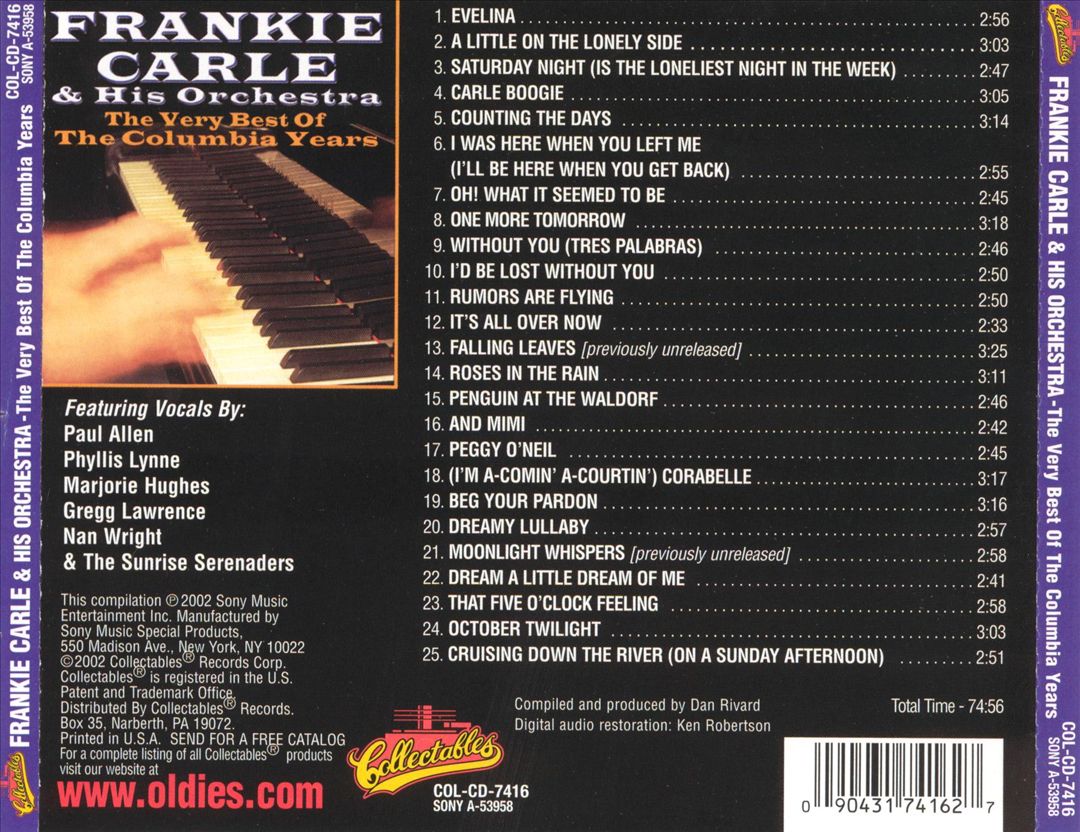 Very Best of the Columbia Years – Frankie Carle – MovieMars