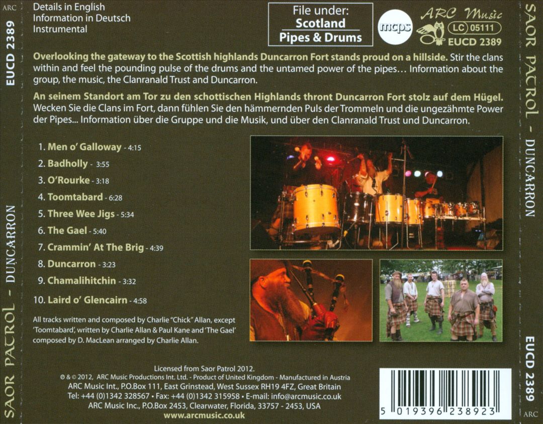 Duncarron: Scottish Pipes & Drums Untamed – Saor Patrol – MovieMars