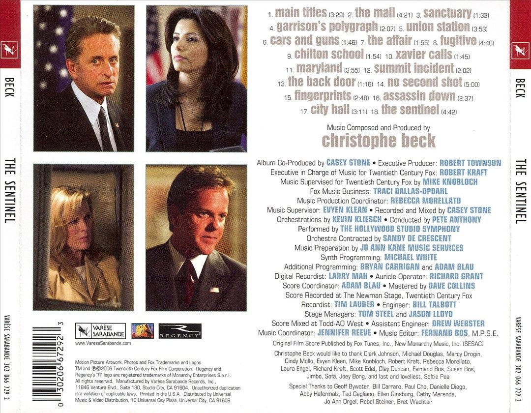 The Sentinel [Original Score] – Christophe Beck – MovieMars