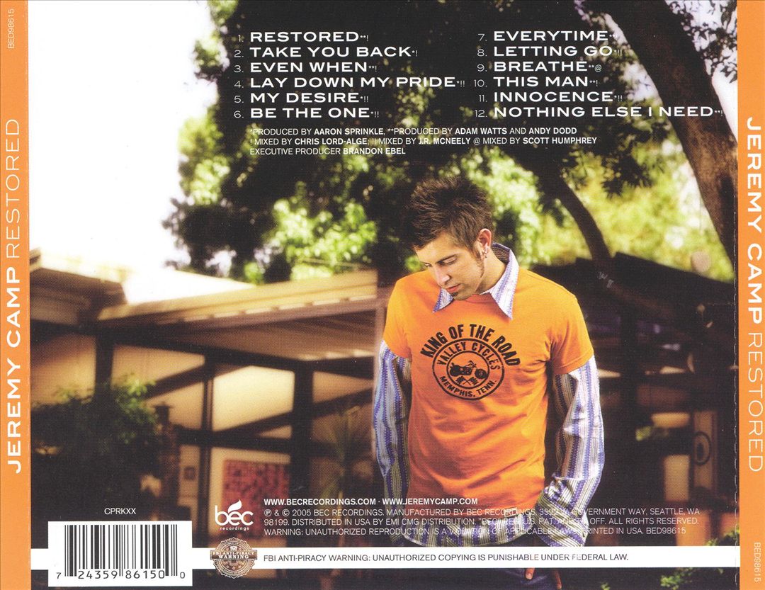 Restored – Jeremy Camp – MovieMars