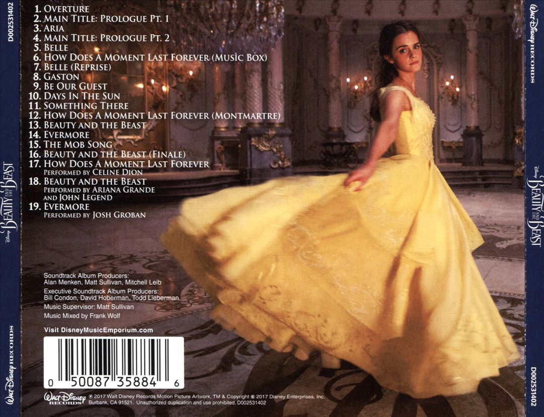 Beauty and the Beast [2017] [Original Motion Picture Soundtrack] – Alan ...