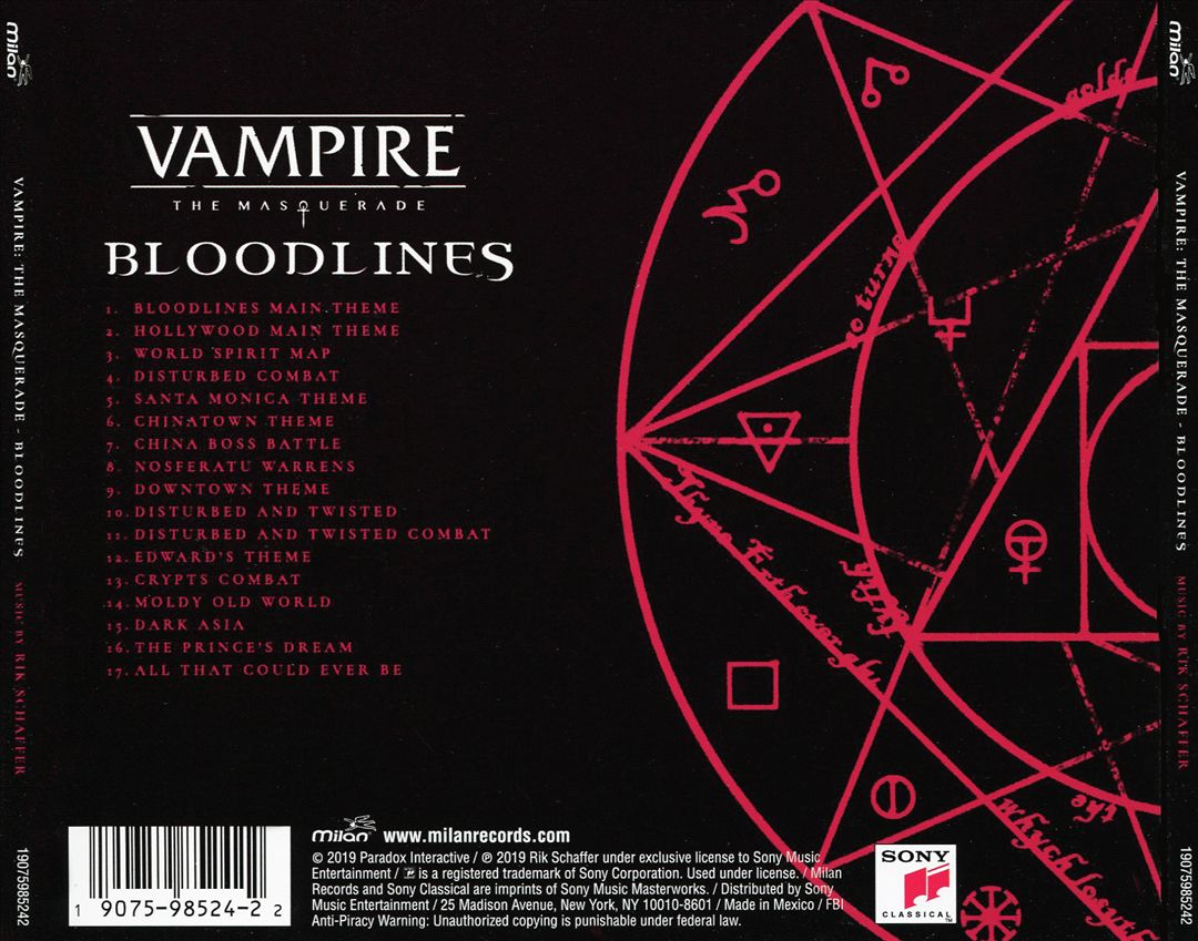 Vampire: The Masquerade - Bloodlines [Original Soundtrack] – Rik ...