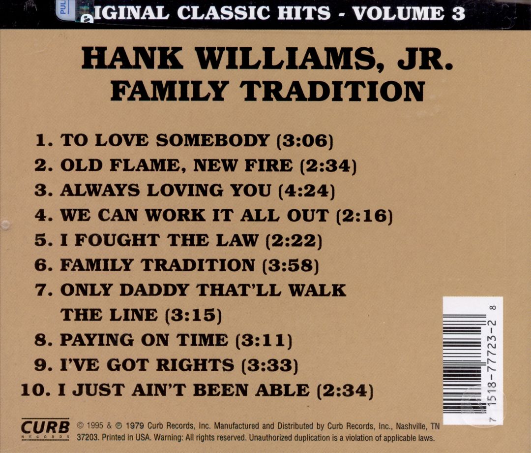 Family Tradition – Hank Williams, Jr. – MovieMars