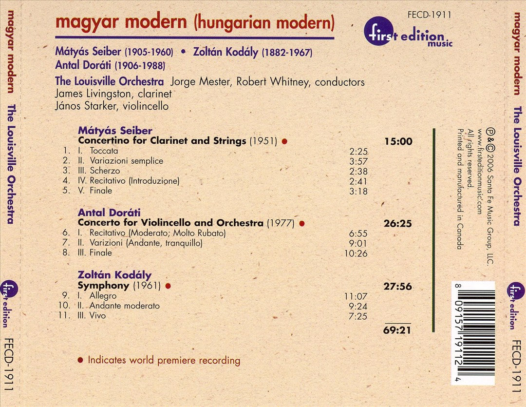 Magyar Modern – James Livingston / Janos Starker – MovieMars