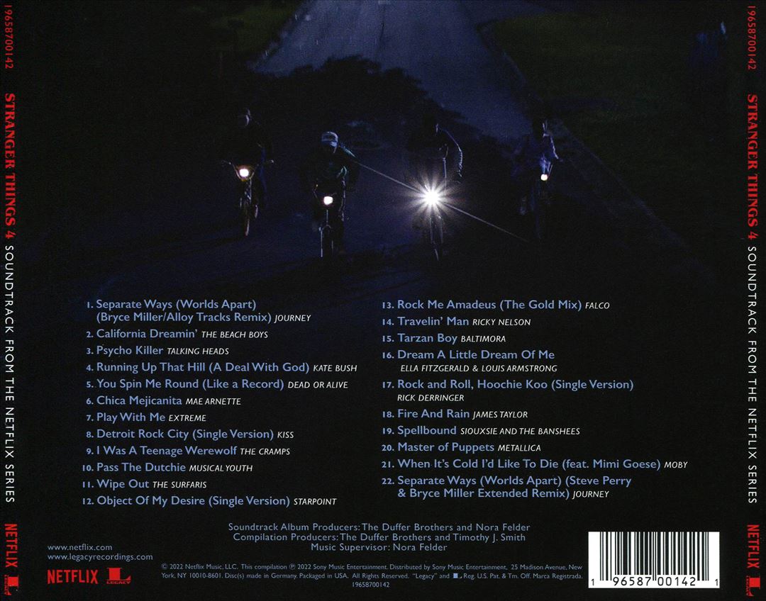 Stranger Things: Soundtrack from the Netflix Series, Season 4 – Various ...