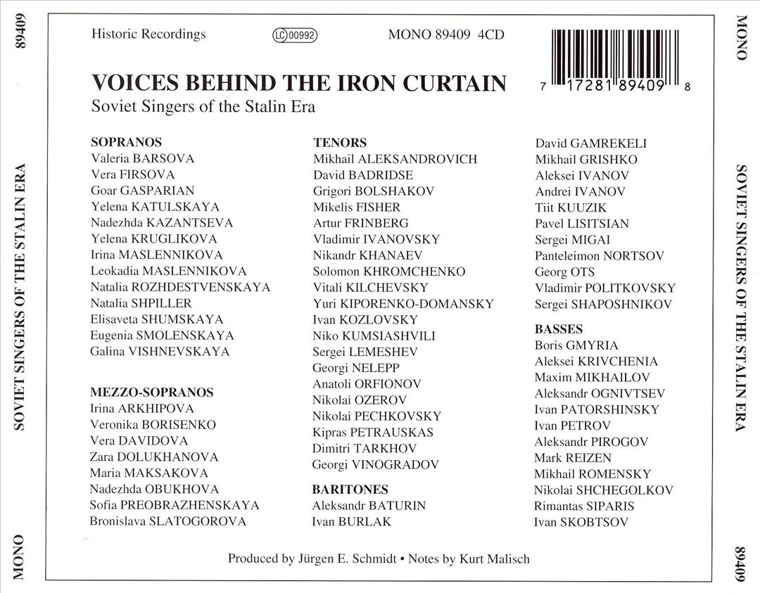 Voices Behind the Iron Curtain: Soviet Singers of the Stalin Era ...