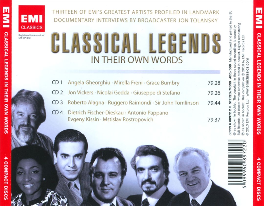 Classical Legends in Their Own Words – Various Artists – MovieMars