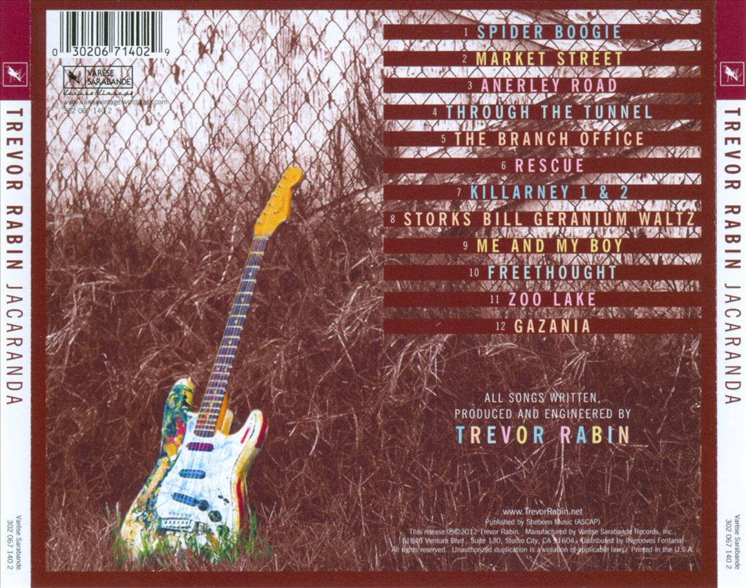 Jacaranda – Trevor Rabin – MovieMars